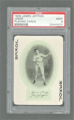 1909 JAMES JEFFRIES BOXING JOKER PSA 9 MINT JAMES J JEFFRIES HIGHEST ...