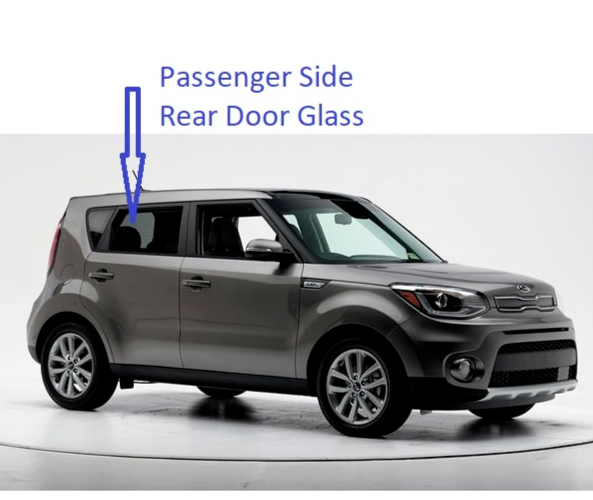 Fits 2014-2019 Kia Soul Passenger Side Right REAR Door Window Glass | eBay