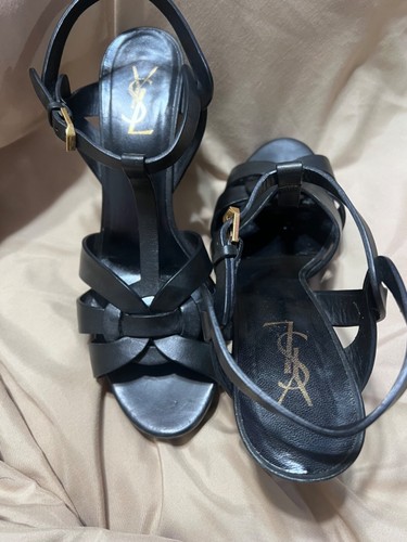 YSL Tribute woven leather platform heels 40.5 | eBay