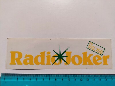 Autocollant Radio Joker Fm 105.750 Timbre Kleber 80s Original | eBay
