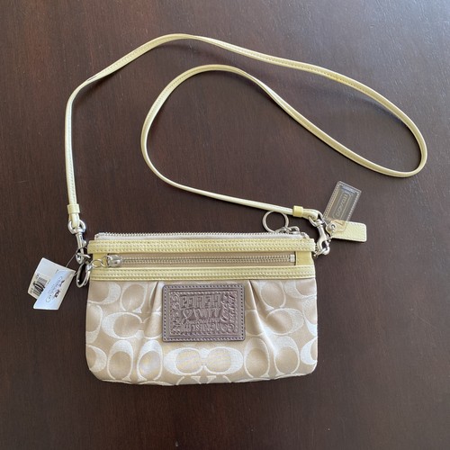 Coach Poppy Purse Light Khaki/Chalk NWT | eBay