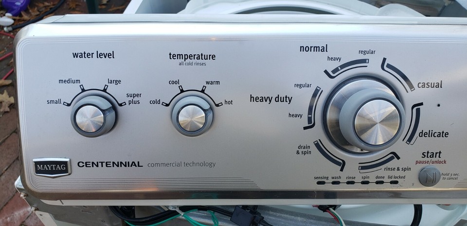 Maytag Washer Control Panel Board Timer Switches W10251333 W10393483 ...