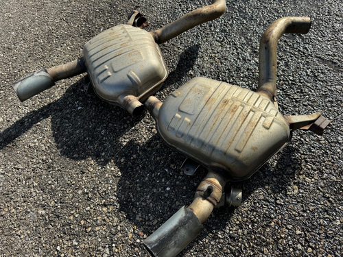 BMW MUFFLER REAR LEFT RIGHT PAIR N54 E92 E93 335i 335iX 18307563229 ...