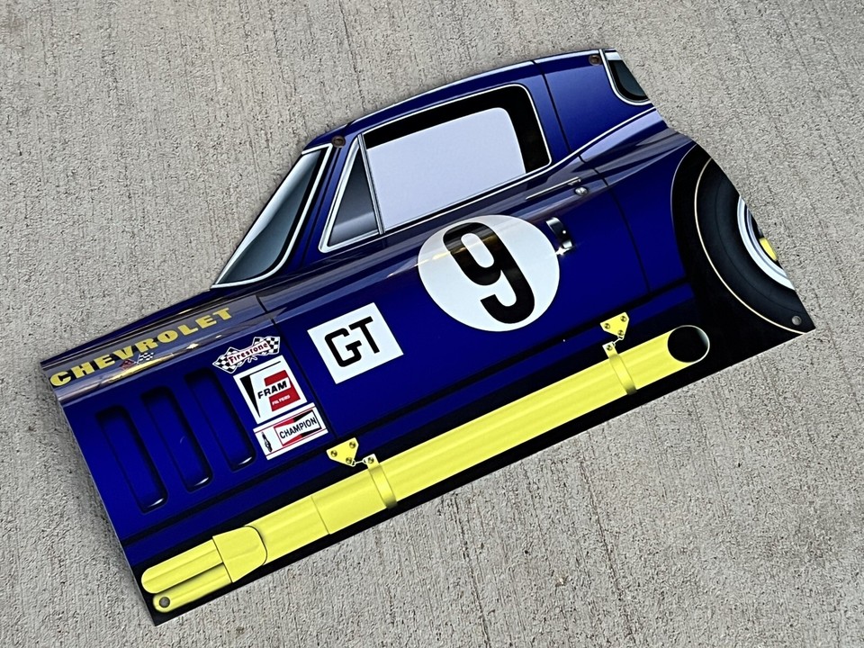 WOW!!! Curved 1966 Chevrolet Corvette Sunoco Mark Donohue GT Race Car ...