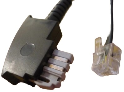 TAE-N Kabel Faxkabel 6m All In One FAX Anschlusskabel RJ11-ST Router ...