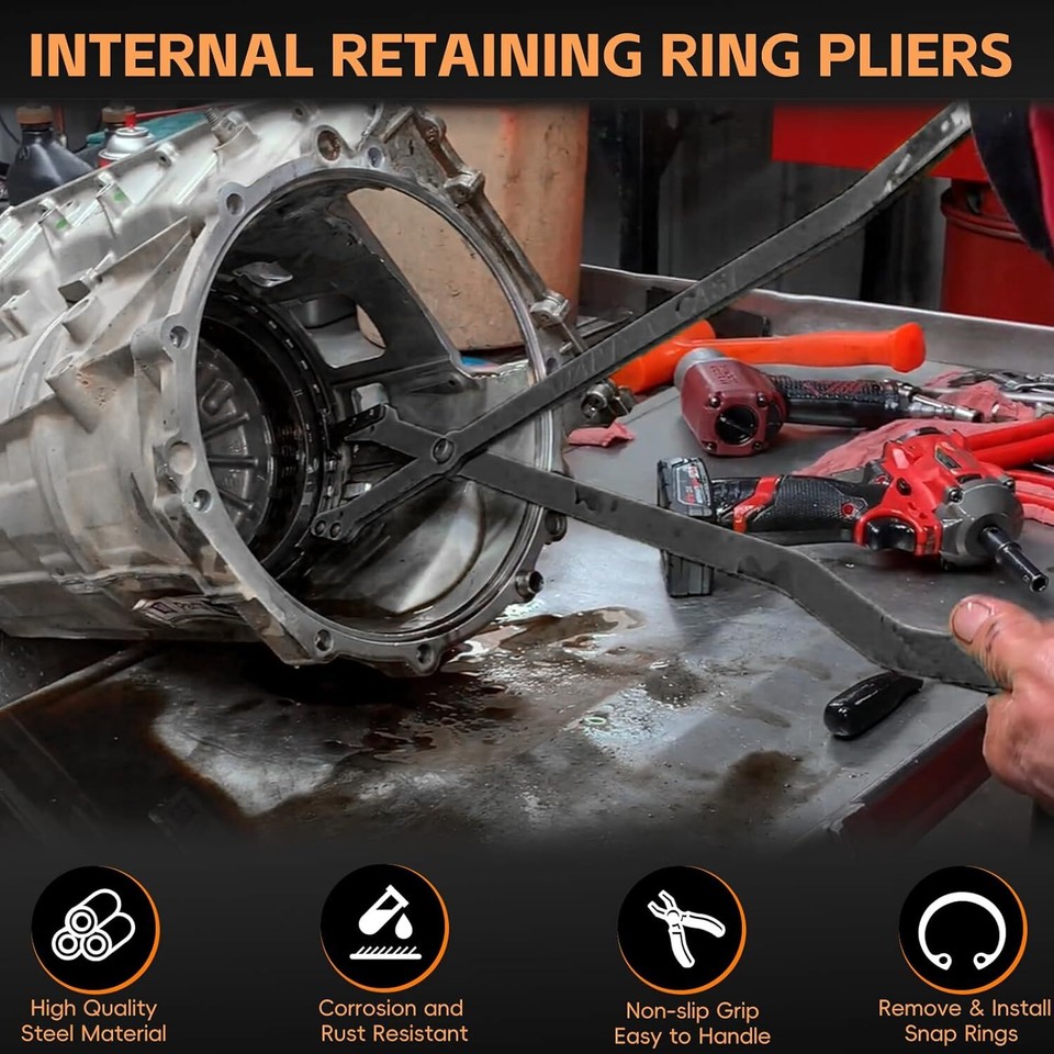 1489 26" Heavy Duty Snap Ring Pliers Internal Retaining Ring Plier for ...