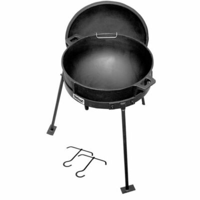 NEW BAYOU CLASSIC CI7010 CAST IRON 10 GALLON JAMBALAYA STEW POT WITH ...