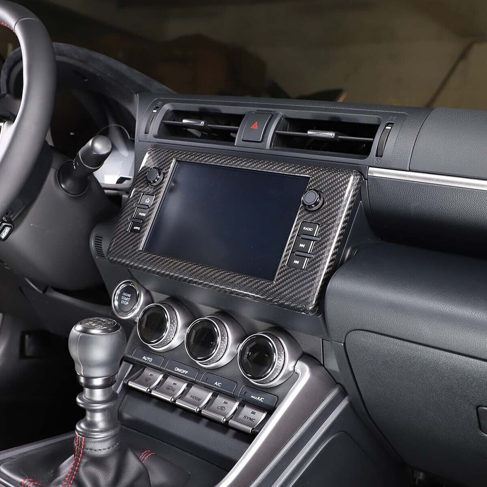 For GR86 / BRZ 2022-2024 Real Carbon Fiber Central Console Navigation ...