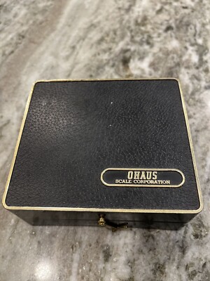 Vintage Ohaus Scale Corp. 5601 Brass Weights Balance Scale | eBay