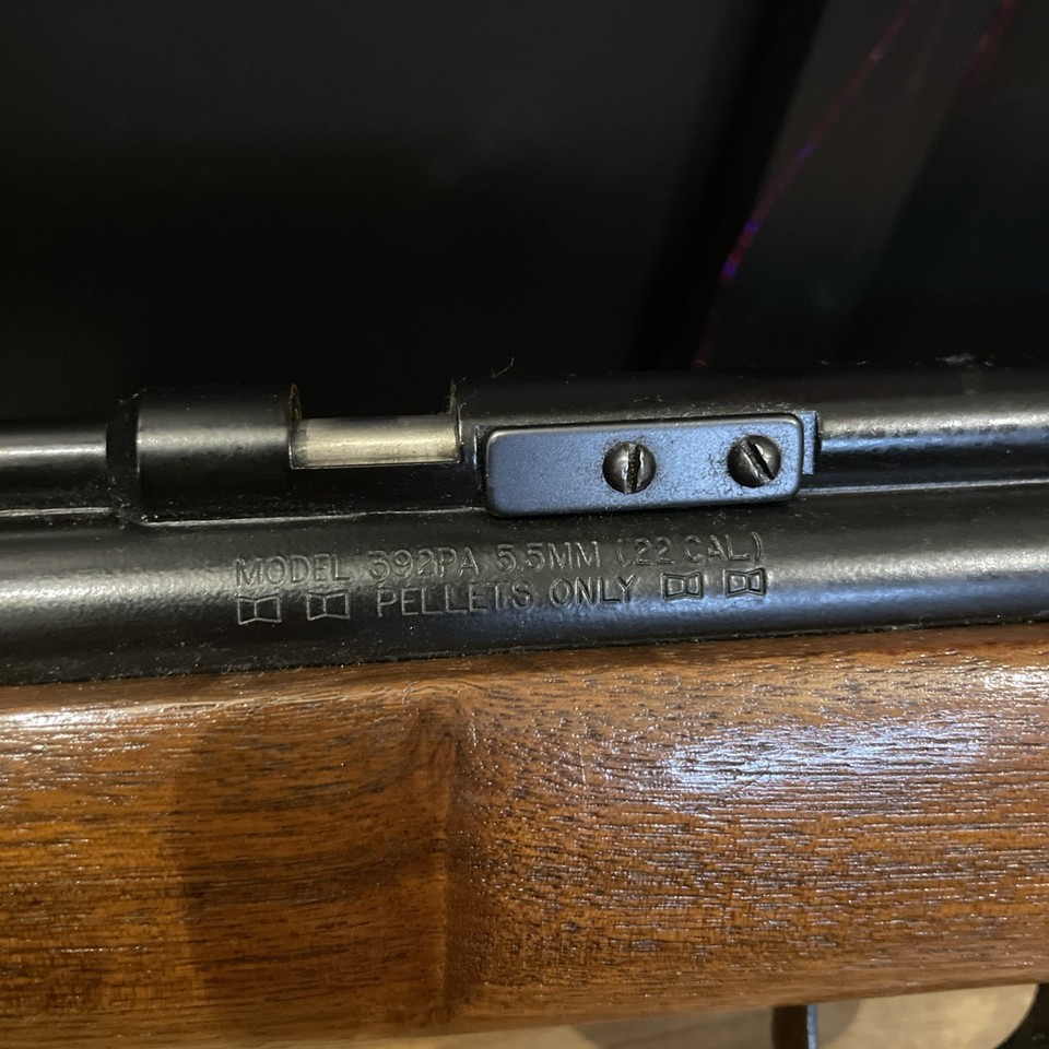 Benjamin Model 392PA Single Shot Bolt Action .22 Caliber Air Rifle | eBay