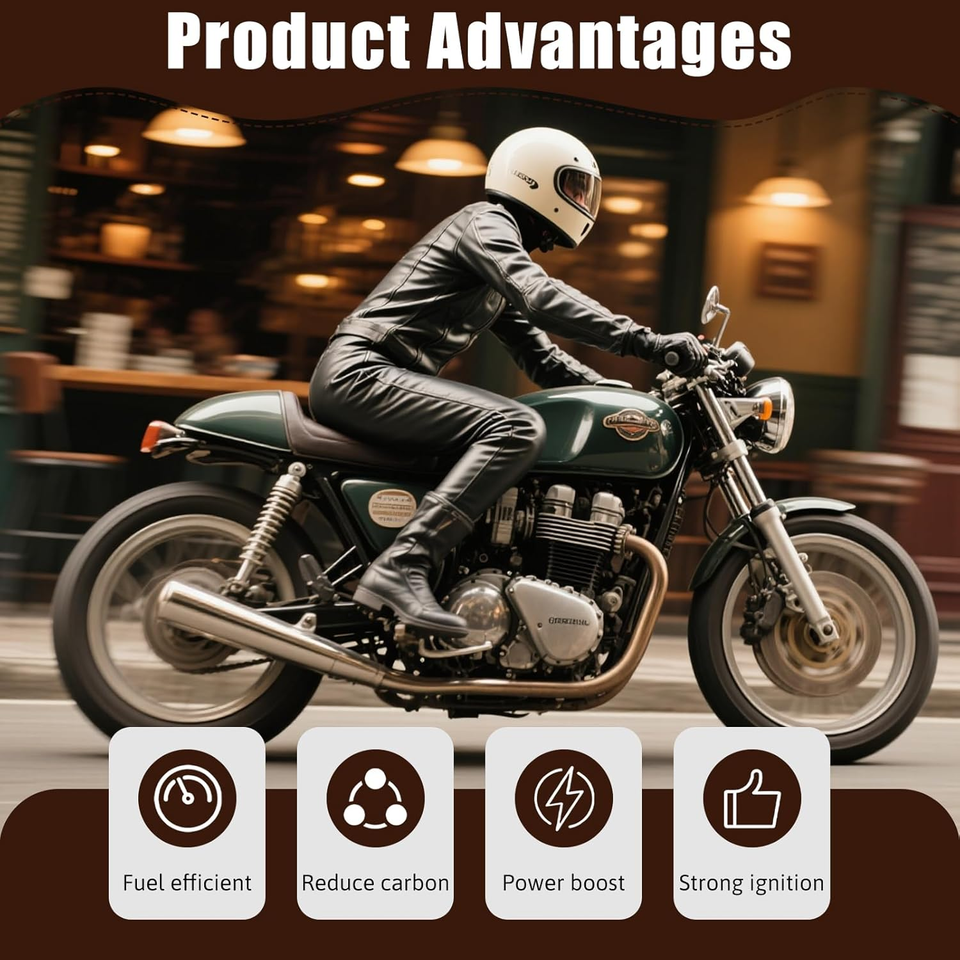 2 PCS BR9ES Spark Plug, Compatibili Con NGK BR9ES, Candele Di ...