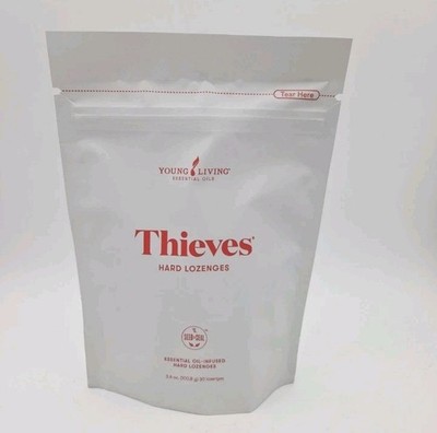 Young Living Thieves HARD LOZENGES 30 Count Herbal Supplement Essential ...
