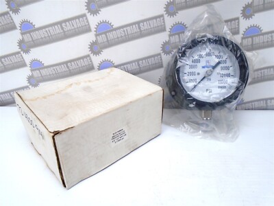 BLUE RIBBON - BR411D-452-11,6 - SS Process Gauge 4.5" 1/2" NPT LM (0 ...