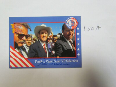 Pat Buchanan Autographed Decision '92 Card | eBay