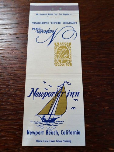 Vintage Matchcover: The Newporter Inn, Newport Beach, CA | eBay