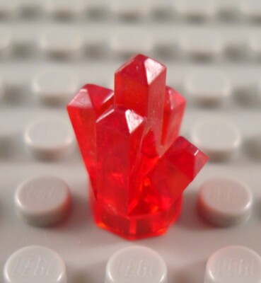 LEGO Translucent Red 5 Point Minifigure Crystal Gem Rock Piece | eBay