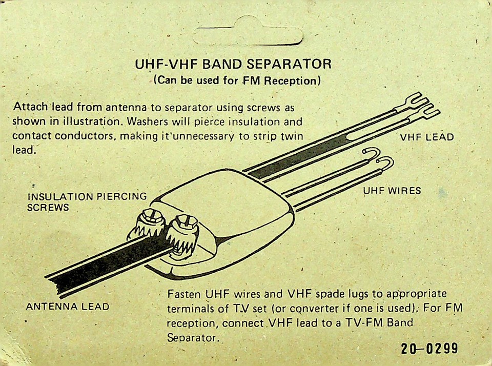 Channel Master - Deluxe Band Separator - Model 0012 - UHF/VHF - NIB | eBay
