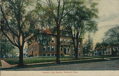 1907 Postcard - Danbury High School - Danbury CT | eBay