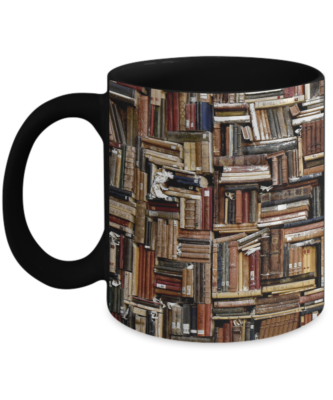 Bookshelf In Library Coffee Mug | eBay