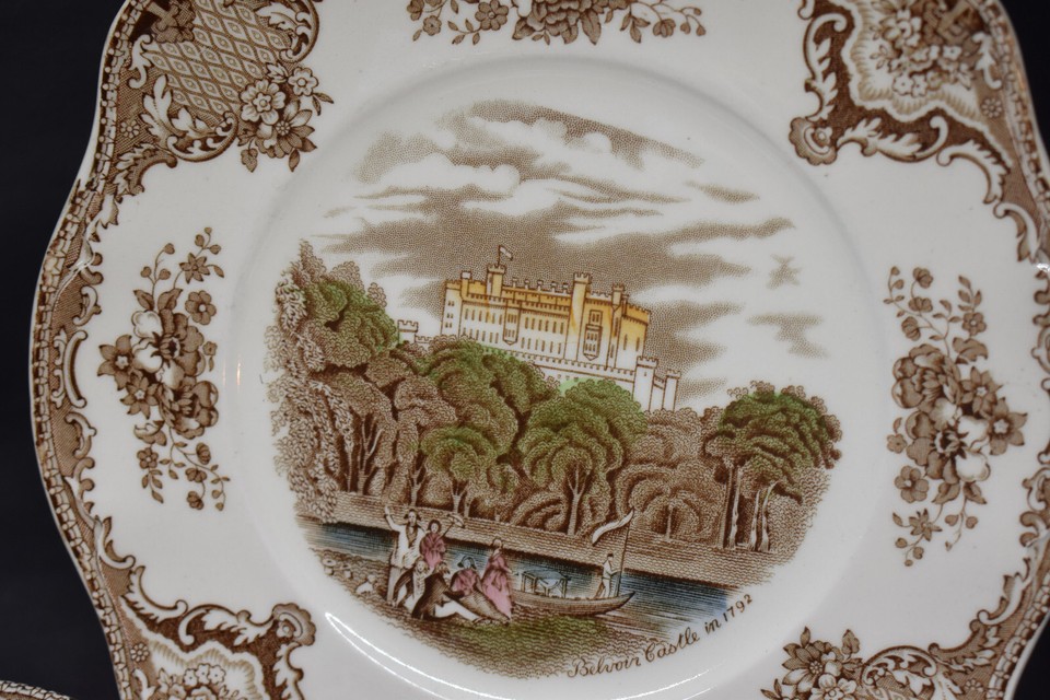 Set of 12 Johnson Brothers Old Britain Castles Multicolor Square 7.5 ...