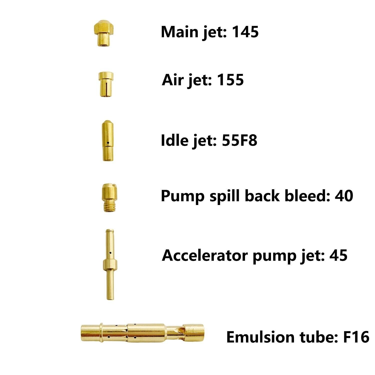 Carburetor Complete Set jetting Kit fits for Weber 45 DCOE carburetor ...
