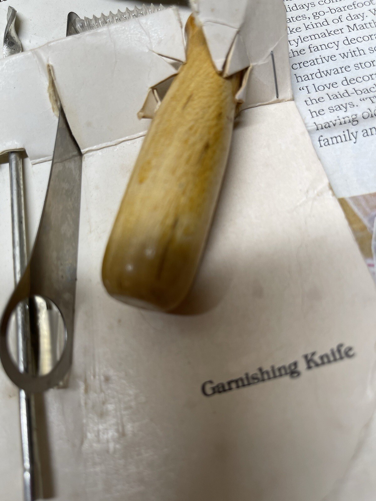 Tools of the Trade Garnishing Kit Vintage Kitchen Accessories 5 Pieces ...