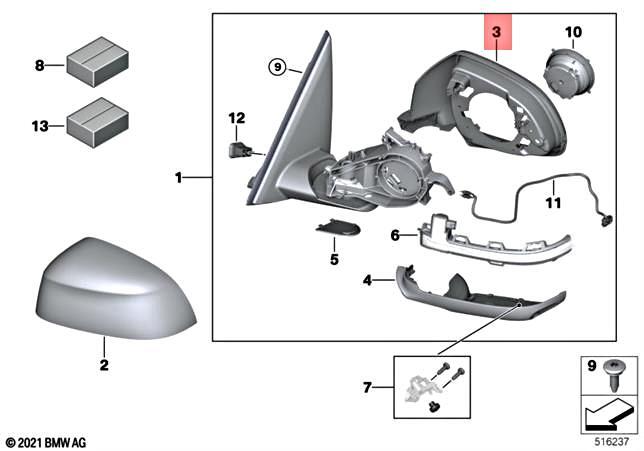 Genuine BMW X3 X4 M X5 G01 G02 G05 G07 G08 Supporting Ring Left ...
