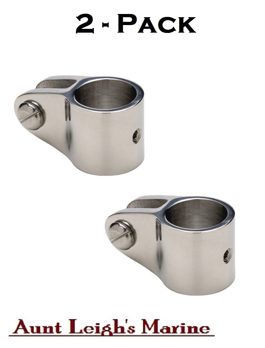 (2) SeaChoice Bimini Canopy Top Stainless Steel Jaw Slides for 7/8 ...