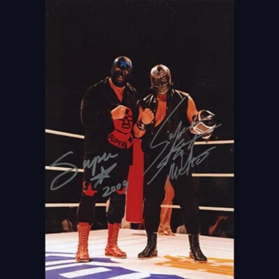 Super Strong Machine & Masked Superstar autographed photo (A4 ...