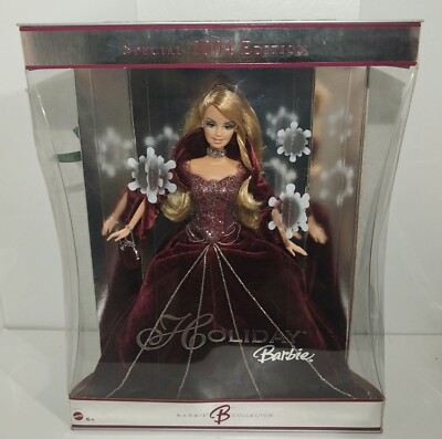 2004 Holiday Barbie Special Edition Burgundy Gown # G8177 | eBay