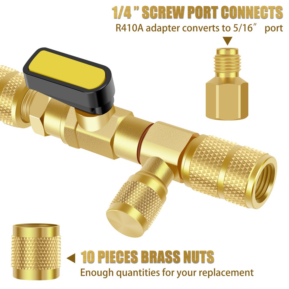 HVAC A/C Valve Core Removal Tool For R410 R32 And Refrigeration 1/4,5/ ...