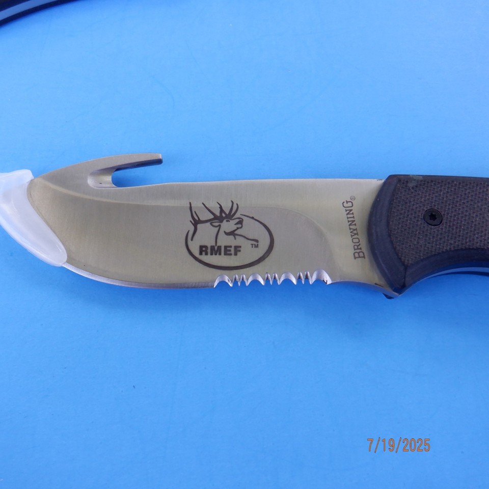 Browning RMEF Hunting Set Rocky Mountain Elk Foundation Knife 2-pc Set ...