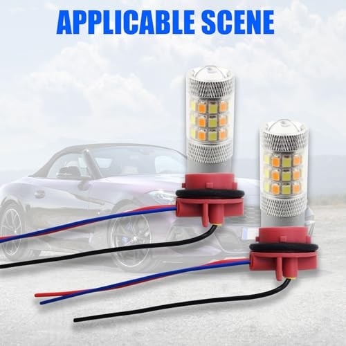 2 PCS Car 3157 LED Brake Light Holder, T25 Bulb Socket Female Adapter ...