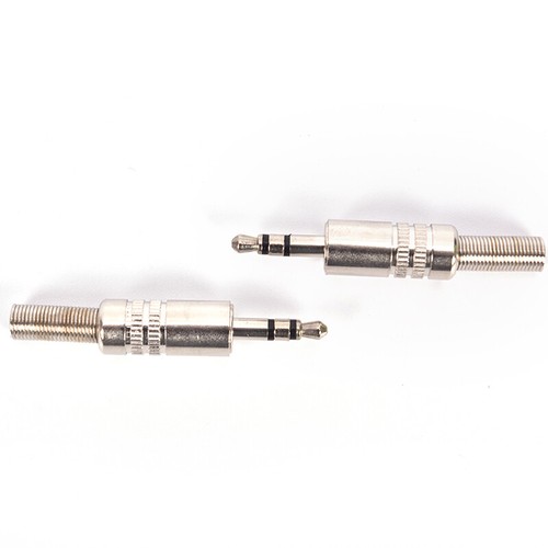 3.5mm 3 Pole Headphone Replacement Jack Male Plug Soldering Connector ...