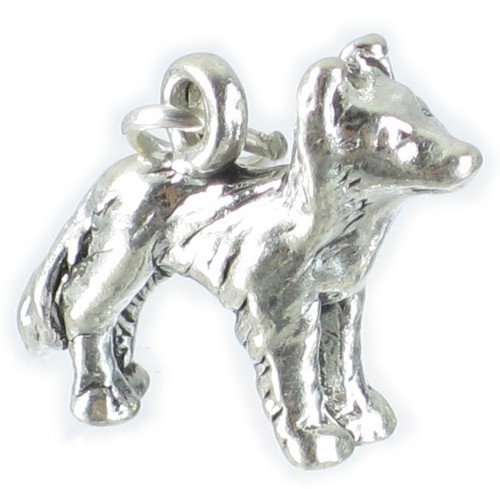 Border Collie dog sterling silver charm .925 x 1 Collies charms Dogs ...