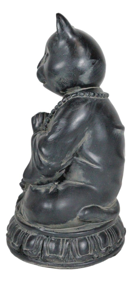 Buddha Cat Statue Meditating Zen Cat Figurine Cat Memorial Or Spiritual ...