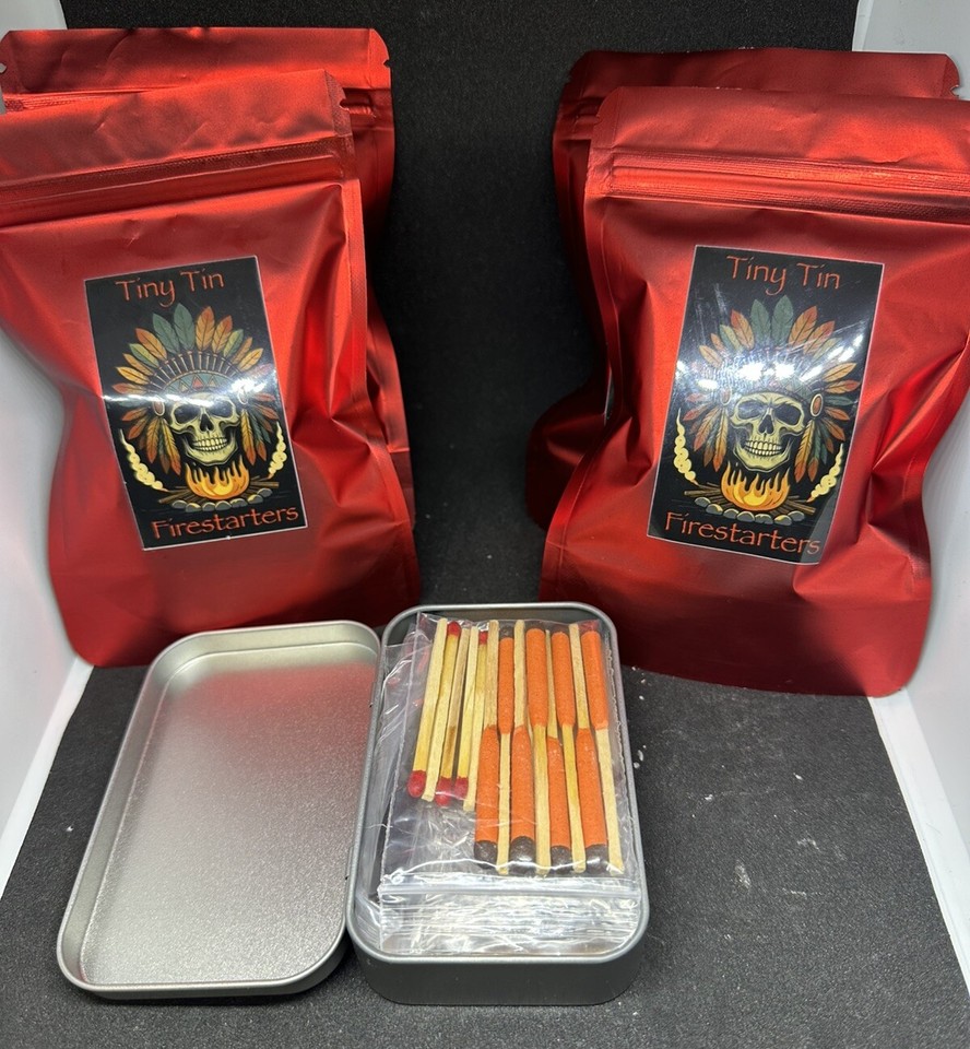 Fire Starting Kit Ferro Rod Magnesium Bug Out Bag Survival Fat Wood ...