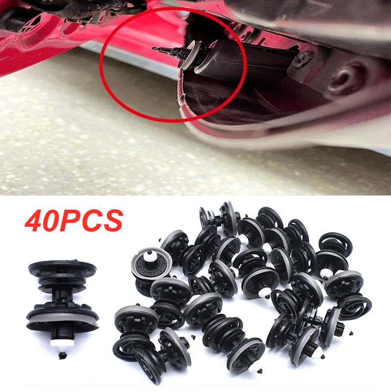 40X For Audi A4 A5 A6 VW Passat Door Card Clips Trim Panel Mount ...