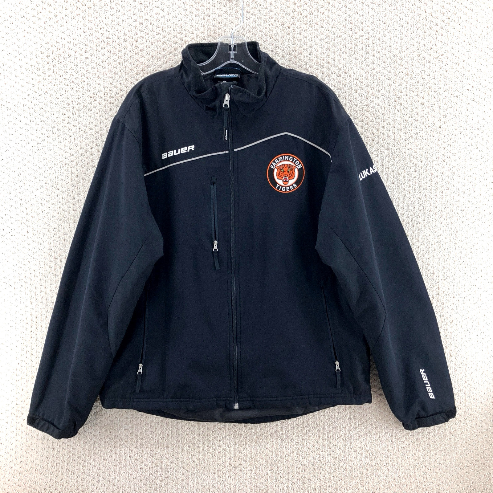 Bauer Team Hockey Jacket Men’s Medium Black Full Zip … - Gem