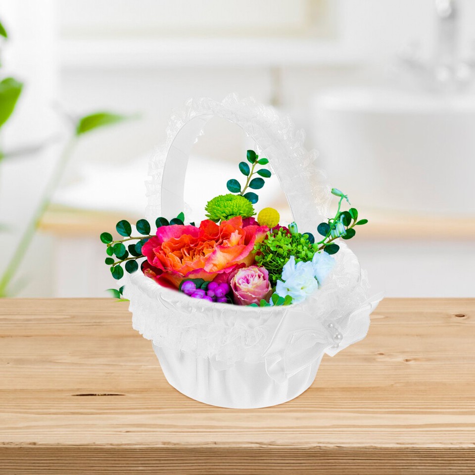 3 Pieces Flower Basket Elegant Baskets Woven Delicate Handheld | eBay