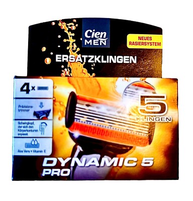 Cien Men Ersatzklingen Dynamic 5 Lidl Rasierklingen 4 Stück | eBay.de
