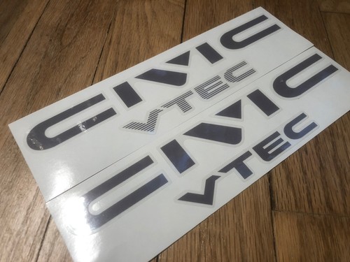 88-91 Honda Civic EF Hatchback Rear Tail Light VTEC Garnish Replica ...