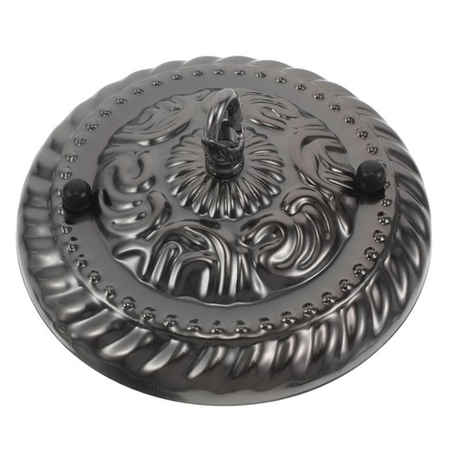 Ceiling Canopy: Ceiling Light Cover Plate With Pendant Lamp Hook - Iron ...