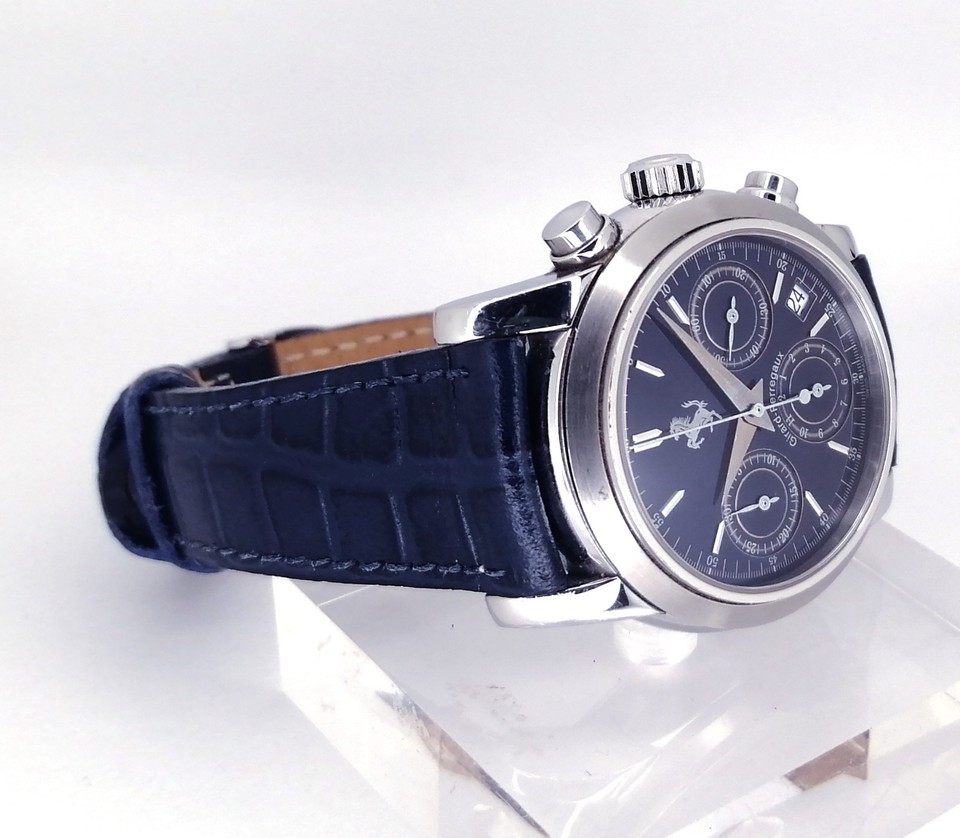 GIRARD PERREGAUX Ferrari Chrono Automatic 8020 Navy Blue | eBay