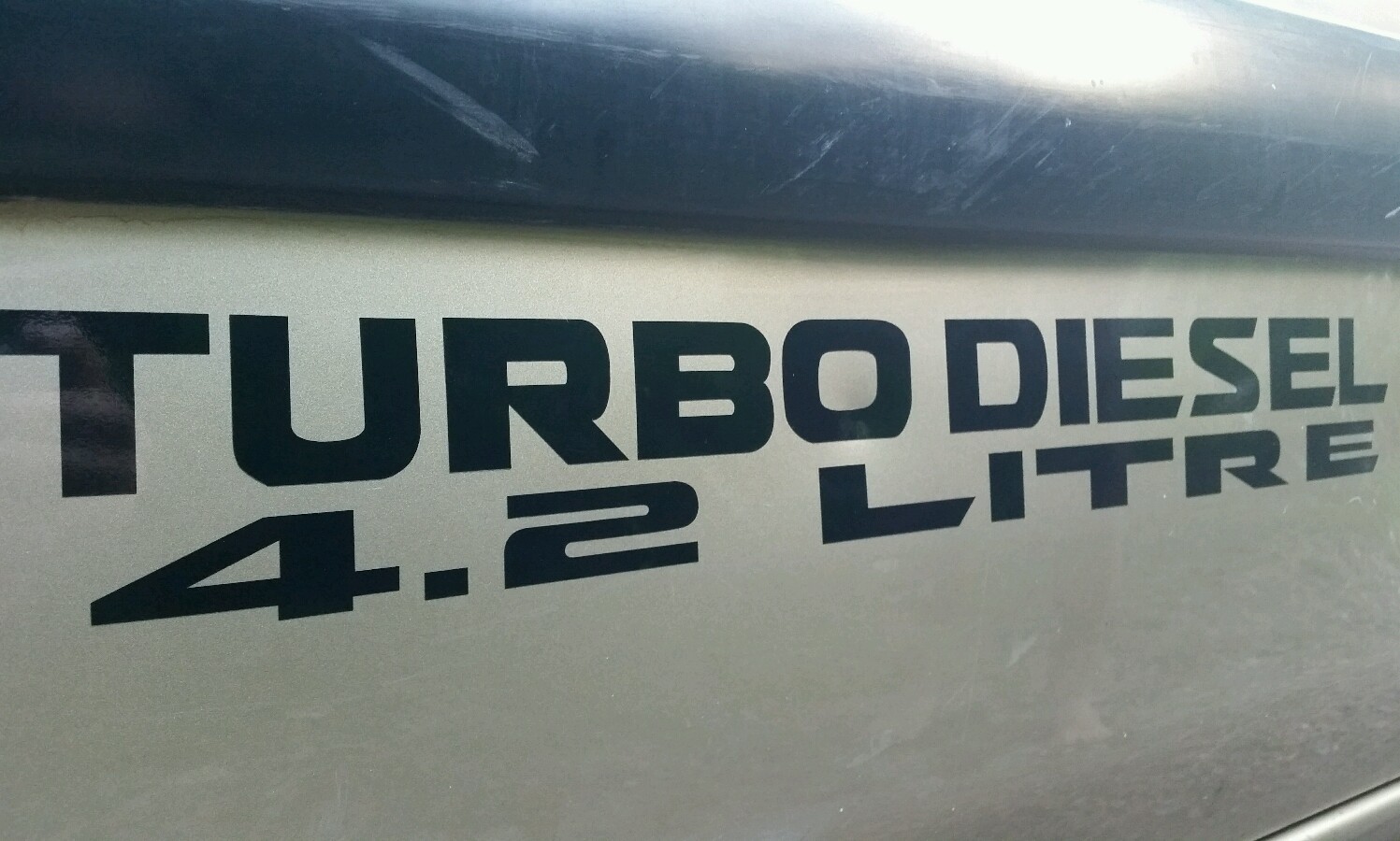 Turbo diesel 4.2 litre 500x65mm patrol 4x4 Vinyl Car Sticker Australian ...