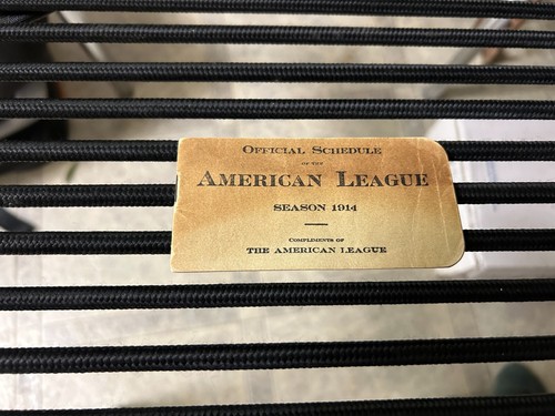 original complete RARE 1914 AMERICAN LEAGUE baseball SCHEDULE BOOKLET ...