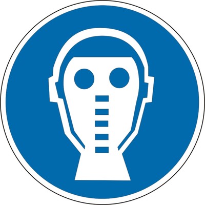 TARGHETTA ADESIVA "OBBLIGO USO DELLA MASCHERA" PROTEZIONE SEGNALETICA ...