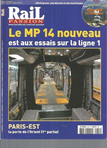 RAIL PASSION N°259 MP 14 / PARIS -EST / PARIS - CAUCASUS 3/ RER D / CDG ...