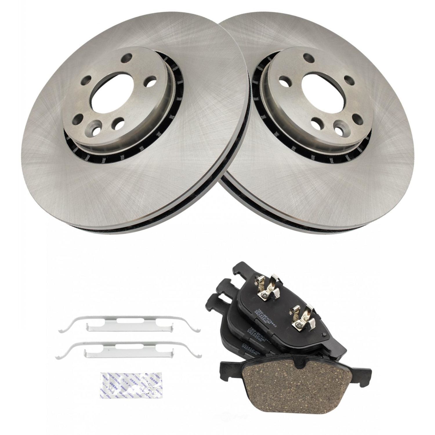 Disc Brake Kit-3 Piece Brake Pad and Rotor Kit TRQ BKA19421 fits 2010 ...