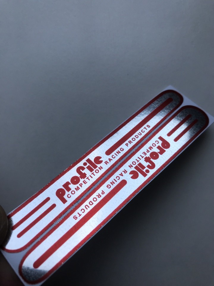 Profile Bmx Crank Decal Old School RED | eBay